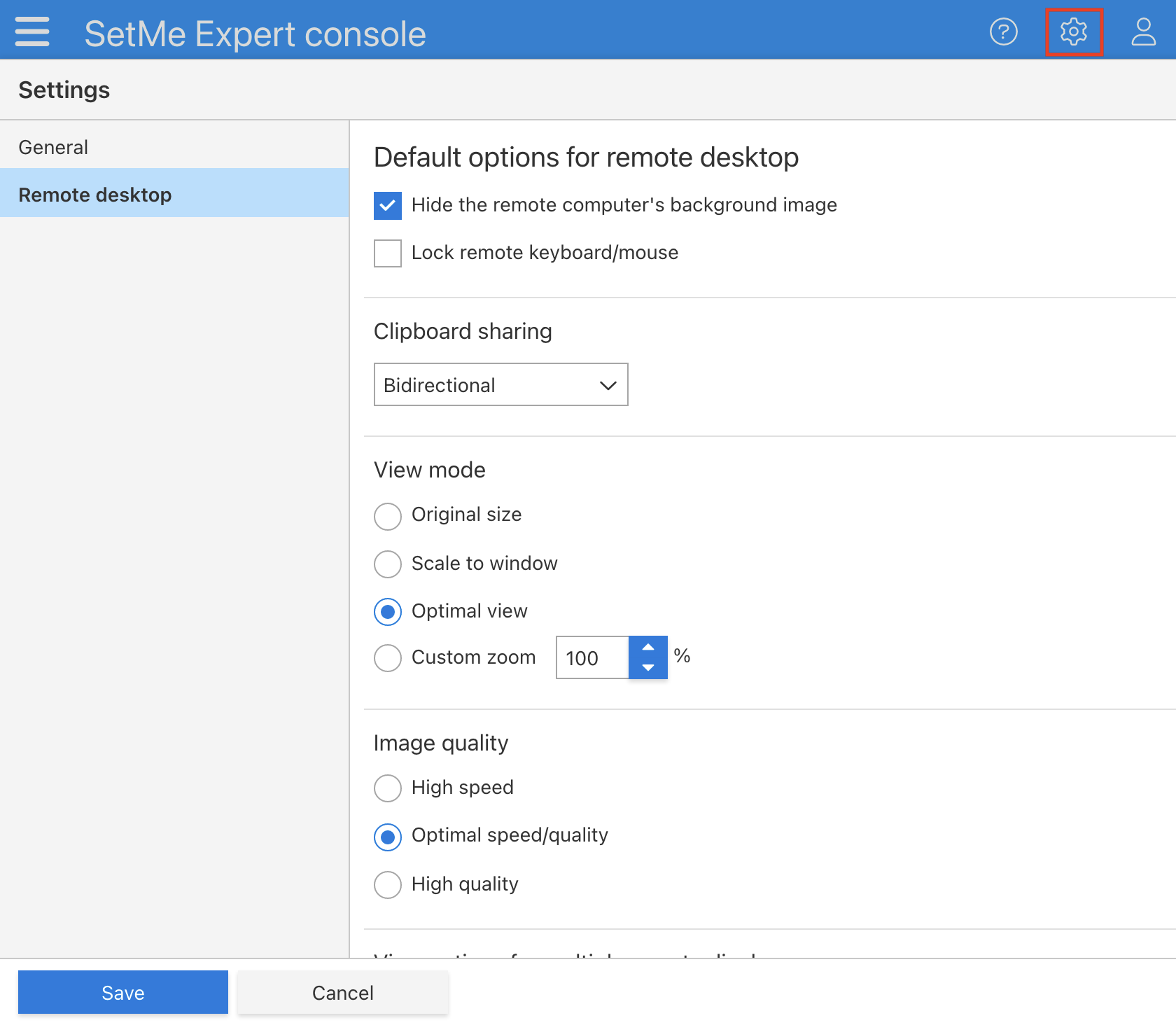 Manage Expert Console settings - SetMe Help Center